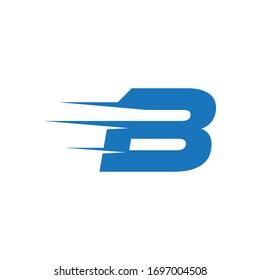 Initial Letter B Fast Loge Vector Stock Vector (Royalty Free ...