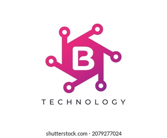 21,373 Letter b with tech modern logo design template Images, Stock ...