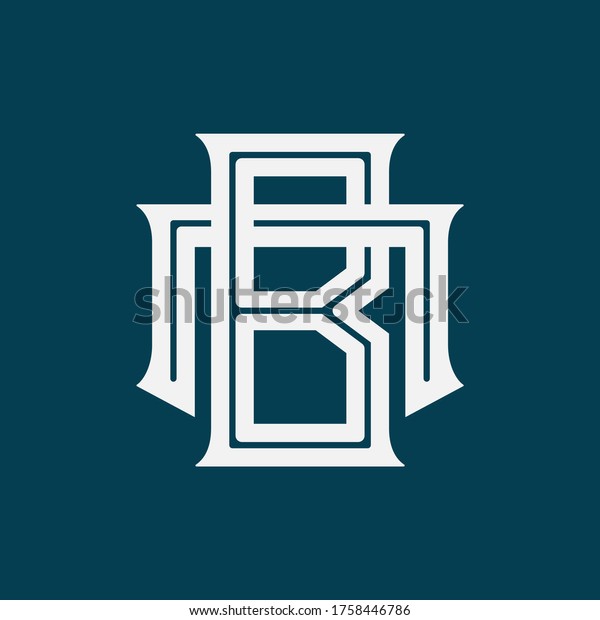Initial Letter B N Bn Nb Stock Vector (Royalty Free) 1758446786 ...