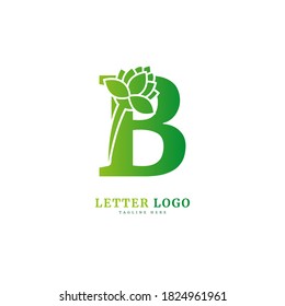 Initial Letter B Natural Logo Vector Stock Vector (Royalty Free ...