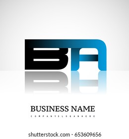 Initial Letter Ba Uppercase Modern Simple Stock Vector (Royalty Free ...