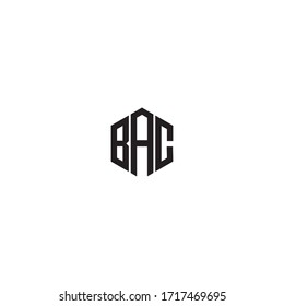 Initial Letter Bac Hexagone Monogram Cool Stock Vector (Royalty Free ...