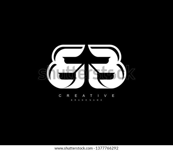 Initial Letter Bb Stylish Monogram Cutting Stock Vector (Royalty Free ...