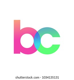 Initial Letter Bc Lowercase Logo Green Stock Vector (Royalty Free ...