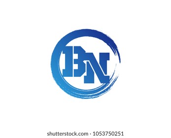 Initial Letter Bm Logo Blue Zen Stock Vector (Royalty Free) 1053750176 ...