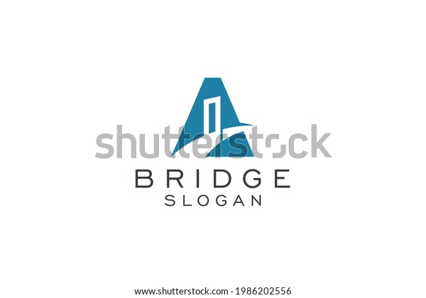 Initial Letter Bridge Logo Icon Vector Stock Vector (Royalty Free ...