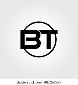 Initial Letter Bt Linked Circle Uppercase Stock Vector (Royalty Free ...