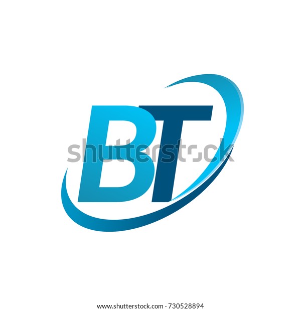Initial Letter Bt Logotype Company Name Stock Vector (Royalty Free ...