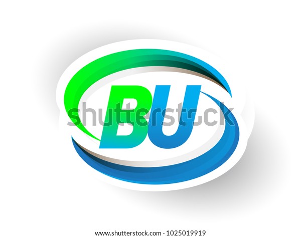 Initial Letter Bu Logotype Company Name Stock Vector (Royalty Free ...