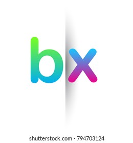 Initial Letter Bx Lowercase Logo Green Stock Vector (Royalty Free ...