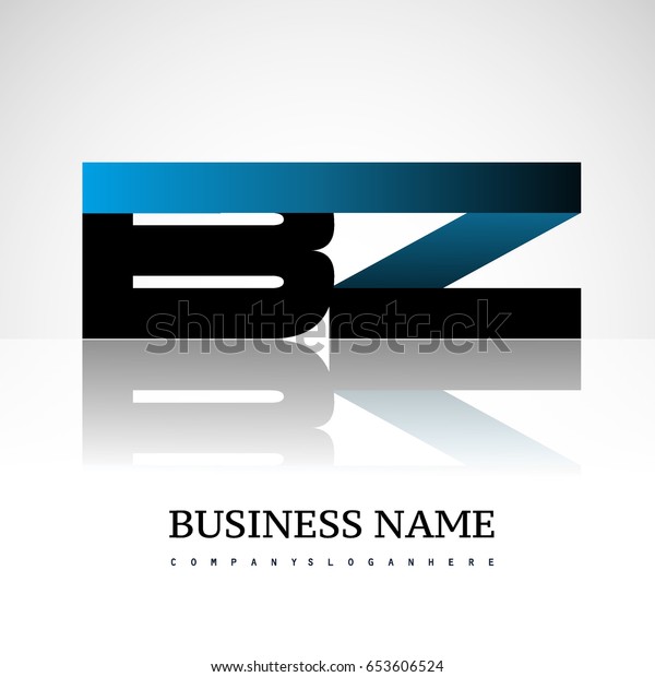 Initial Letter Bz Uppercase Modern Simple Stock Vector (Royalty Free ...