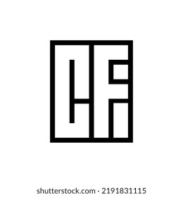 Initial Letter C F Logo Template Stock Vector (Royalty Free) 2191831115 ...