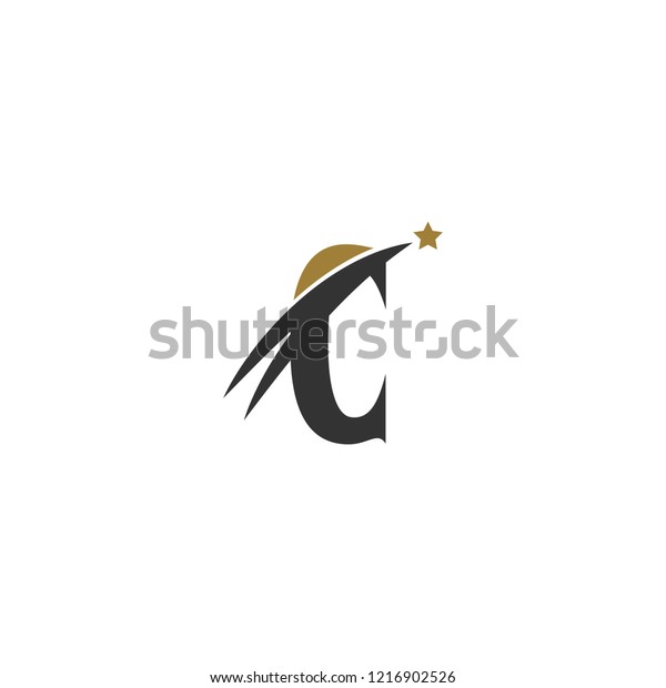 Initial Letter C Star Logo Design Stock Vector (Royalty Free ...