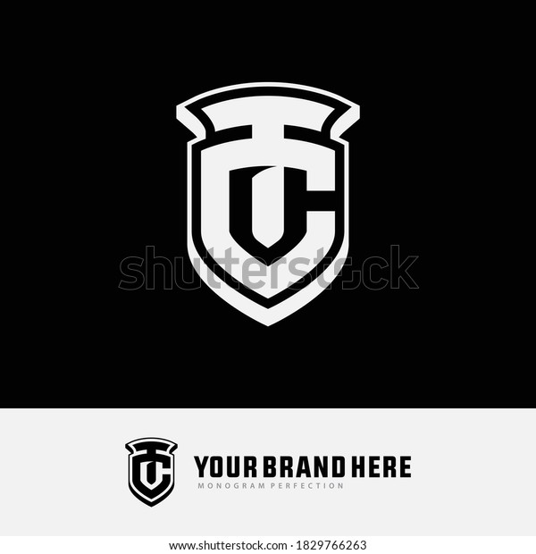 Initial Letter C T Tc Ct Stock Vector (Royalty Free) 1829766263 ...