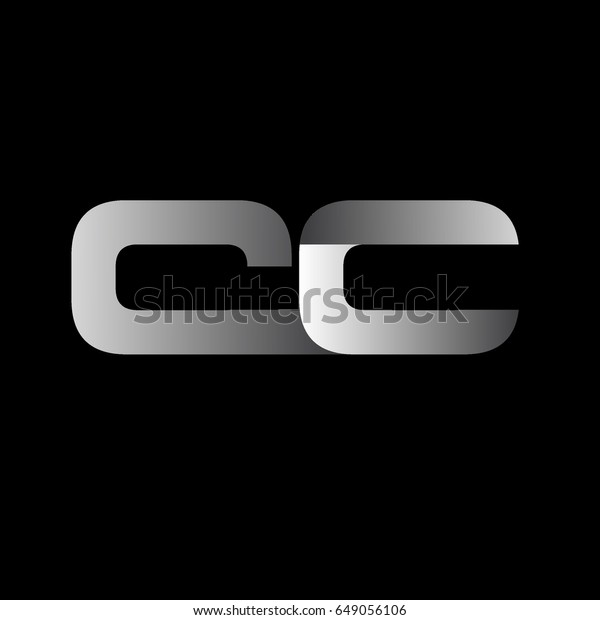 Initial Letter Cc Uppercase Modern Simple Stock Vector (Royalty Free ...
