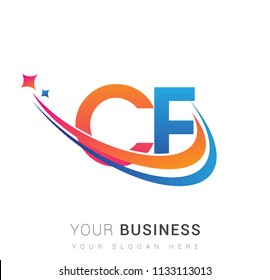 Initial Letter Cf Logotype Company Name Stock Vector (Royalty Free ...
