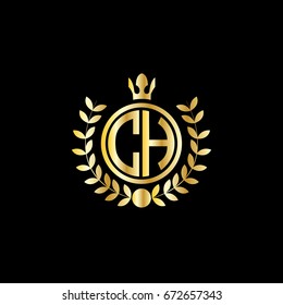 Initial Letter Ch Logo Linked Circle Stock Vector (Royalty Free ...