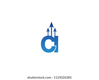 Initial Letter Ci Arrow Chart Finance Stock Vector (Royalty Free ...