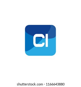 Initial Letter Ci Logo Template Design Stock Vector (Royalty Free ...