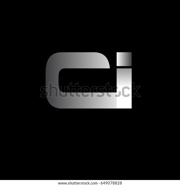 Initial Letter Ci Uppercase Modern Simple Stock Vector (Royalty Free ...