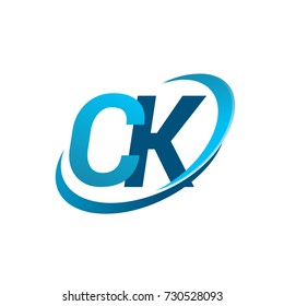 Initial Letter Ck Logotype Company Name Stock Vector (Royalty Free ...