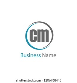 Initial Letter Cm Logo Template Design Stock Vector (Royalty Free ...