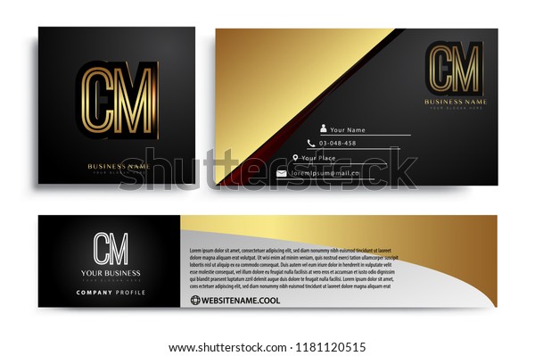 Initial Letter Cm Logotype Company Name Stock Vector (Royalty Free ...