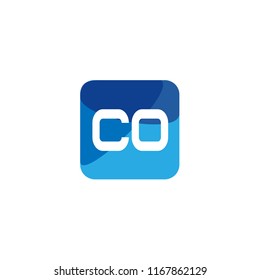 Initial Letter Co Logo Template Design Stock Vector (Royalty Free ...