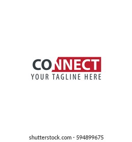 Initial Letter Connect Design Logo Stock Vector (Royalty Free ...
