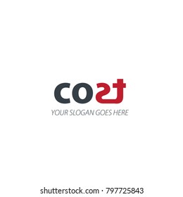 Initial Letter Cost Design Logo Stock Vector (Royalty Free) 797725843 ...