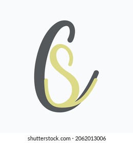 Initial Letter Cs Logo Design Stock Vector (Royalty Free) 2062013006 ...