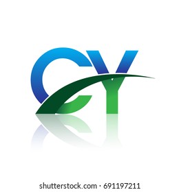 Initial Letter Cy Logotype Company Name Stock Vector (Royalty Free ...