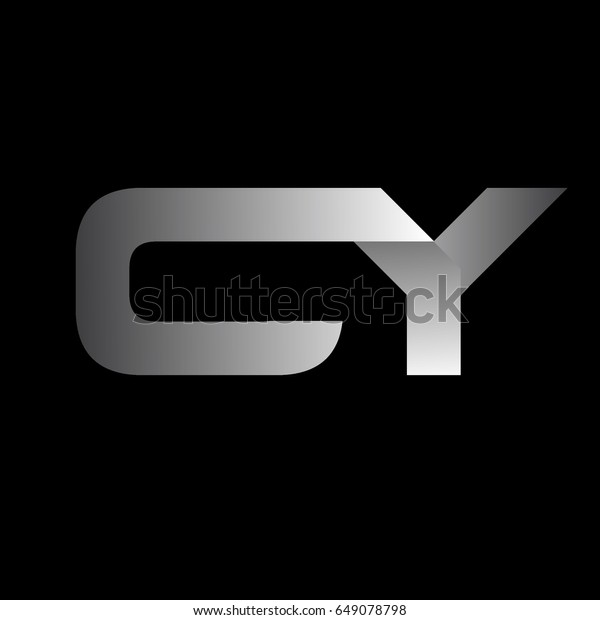 Initial Letter Cy Uppercase Modern Simple Stock Vector (Royalty Free ...