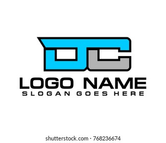 Initial Letter D C Logo Template Stock Vector (Royalty Free) 768236674 ...