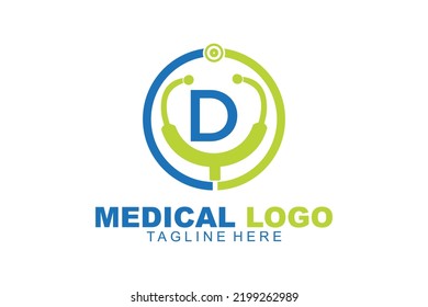 Initial Letter D Medical Logo Stock Vector (Royalty Free) 2199262989 ...