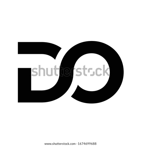 Initial Letter D O D O Stock Vector (Royalty Free) 1674699688 ...