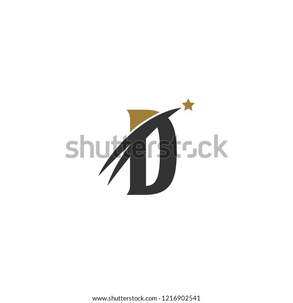 Initial Letter D Star Logo Design Stock Vector (Royalty Free ...