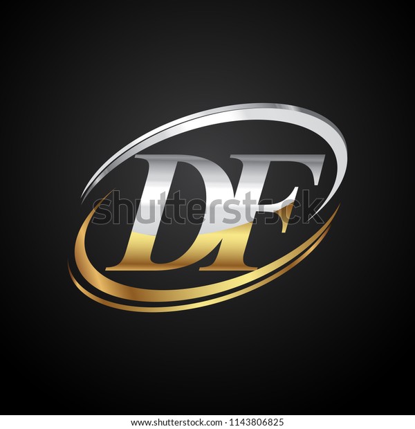 Initial Letter Df Logotype Company Name Stock Vector (Royalty Free ...