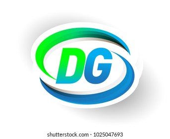Initial Letter Dg Logotype Company Name Stock Vector (Royalty Free ...