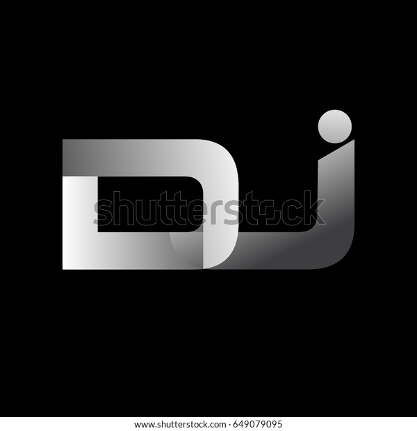 Initial Letter Dj Uppercase Modern Simple Stock Vector (Royalty Free ...