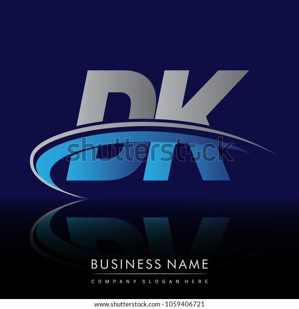 Initial Letter Dk Logotype Company Name Stock Vector (Royalty Free ...