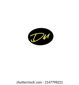 Initial Letter Dm Logo Handwritten Signature Stock Vector (Royalty Free ...