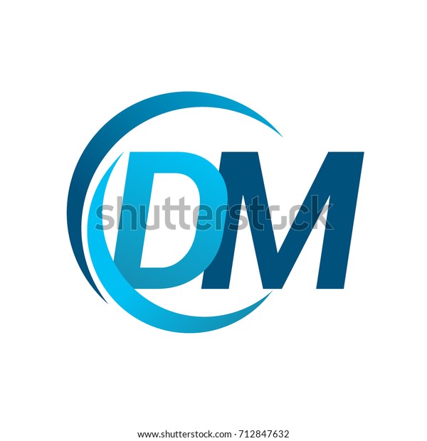 Initial Letter Dm Logotype Company Name Stock Vector (Royalty Free ...