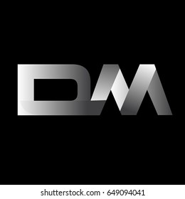 Initial Letter Dm Uppercase Modern Simple Stock Vector (Royalty Free ...