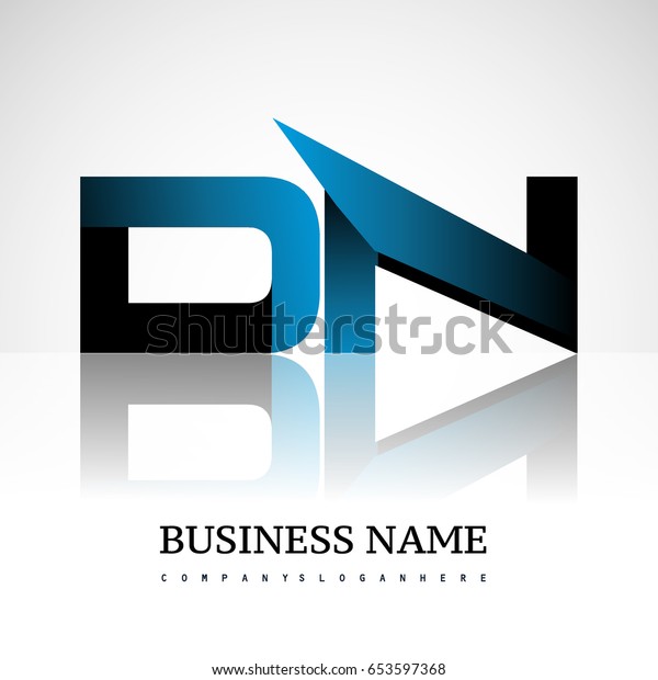 Initial Letter Dn Uppercase Modern Simple Stock Vector (Royalty Free ...