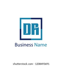 Initial Letter Dr Logo Template Design Stock Vector (Royalty Free ...