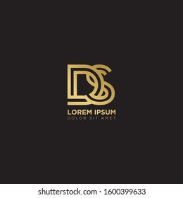 Letter Logo Gold Suitable Business Logos Stock Vector (Royalty Free ...