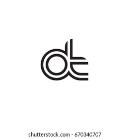 Initial Lowercase Letter Dt Linked Outline: เวกเตอร์สต็อก (ปลอดค่า ...