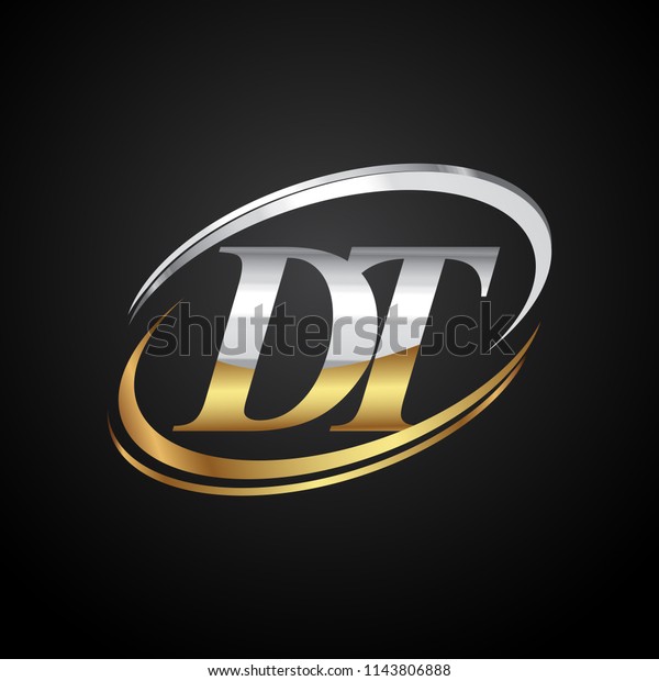 Initial Letter Dt Logotype Company Name Stock Vector (Royalty Free ...