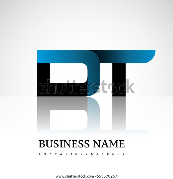 Initial Letter Dt Uppercase Modern Simple Stock Vector (Royalty Free ...